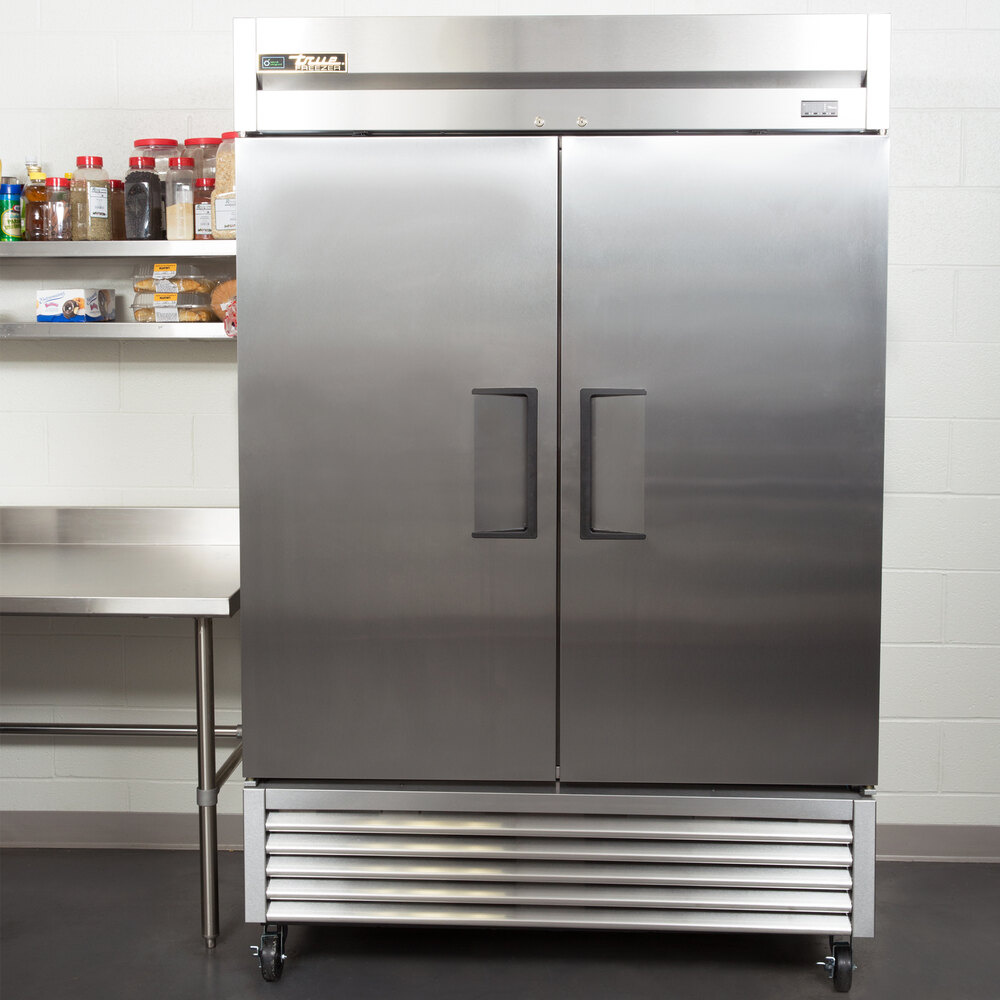 True T-49F-HC 54" Two Section Solid Door Reach In Freezer