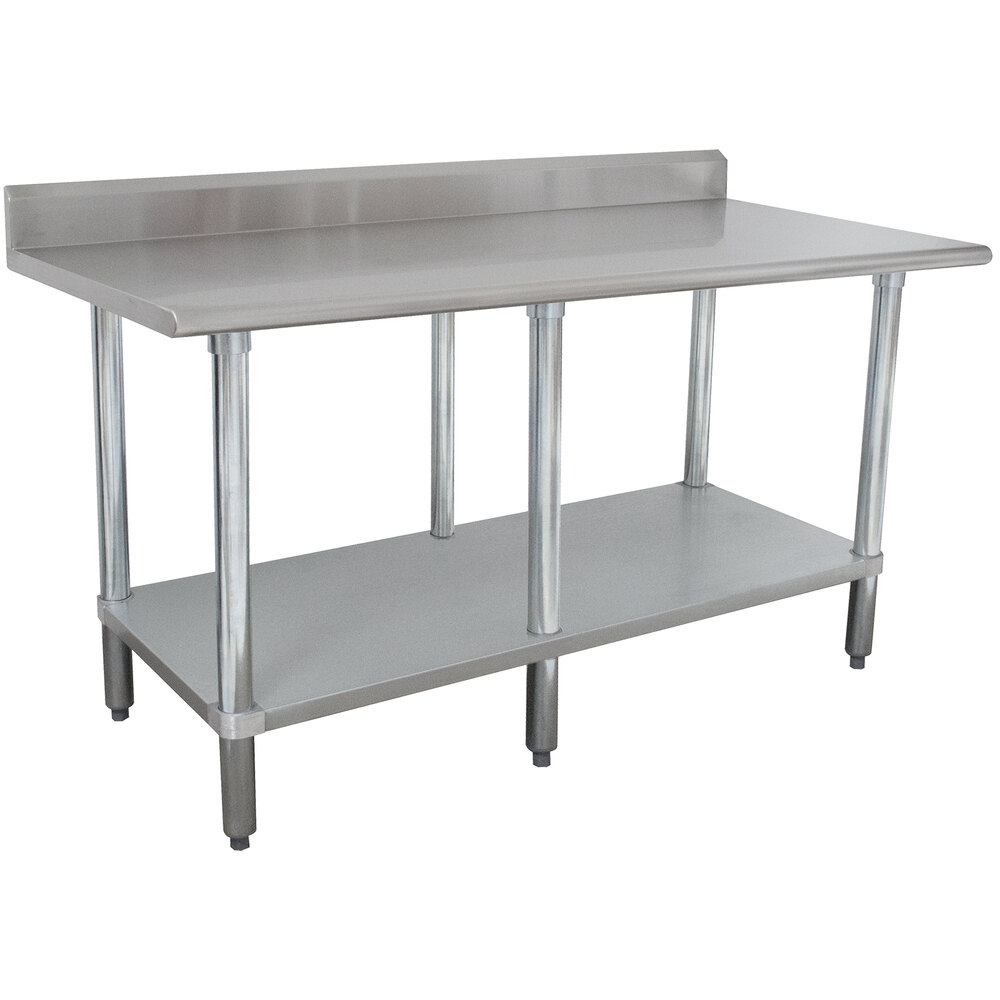 Advance Tabco KSLAG-308-X 30" x 96" 16 Gauge Stainless Steel Work Table ...