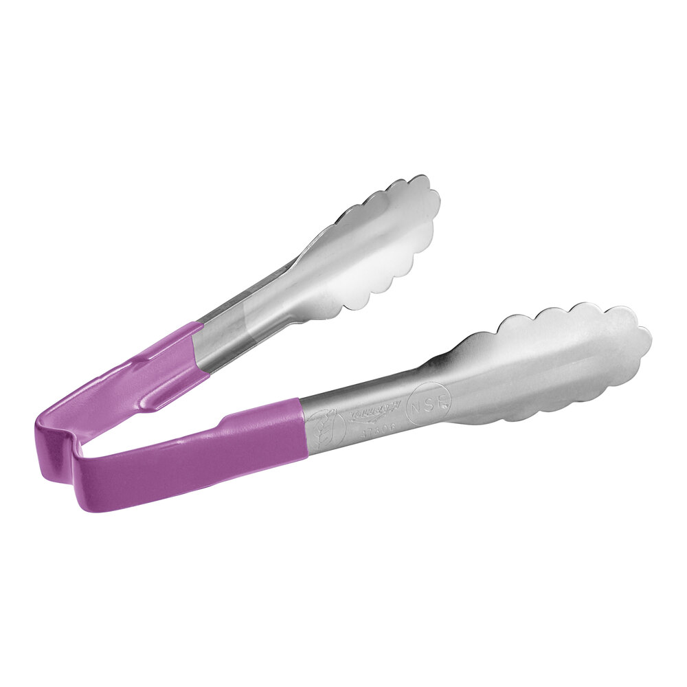 Vollrath 4780680 Jacob's Pride® 6" Stainless Steel Scalloped Tongs with ...