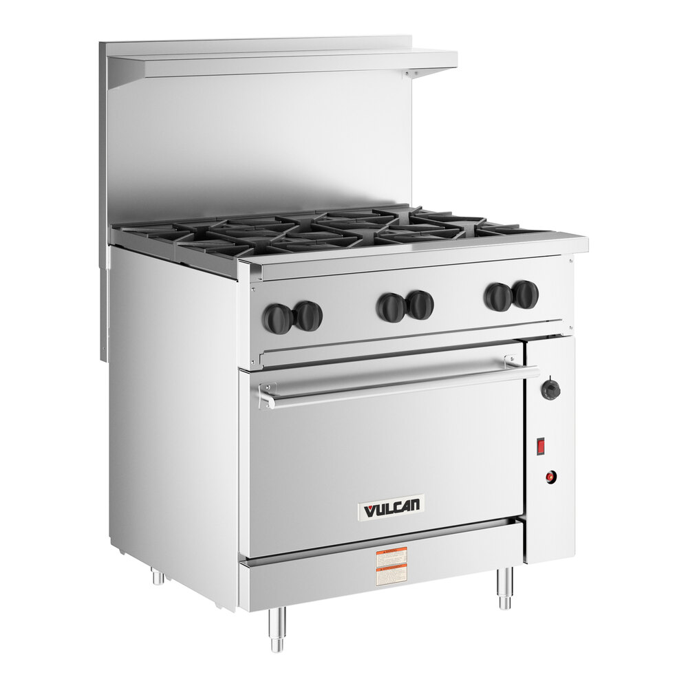 Vulcan 36S-6BP Endurance 6 Burner 36" Liquid Propane Range with ...
