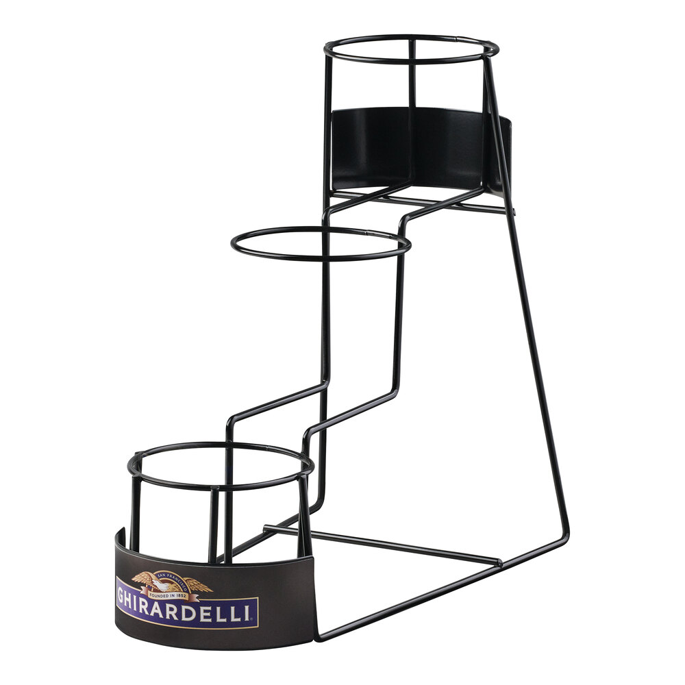 Ghirardelli 3 Tier 64 oz. Flavoring Sauce Rack