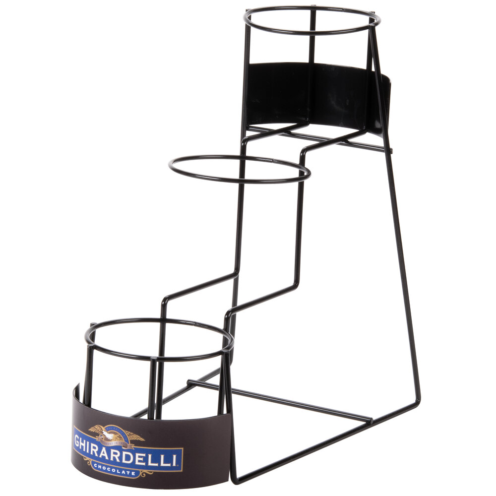 Ghirardelli 3 Tier 64 oz. Flavoring Sauce Rack