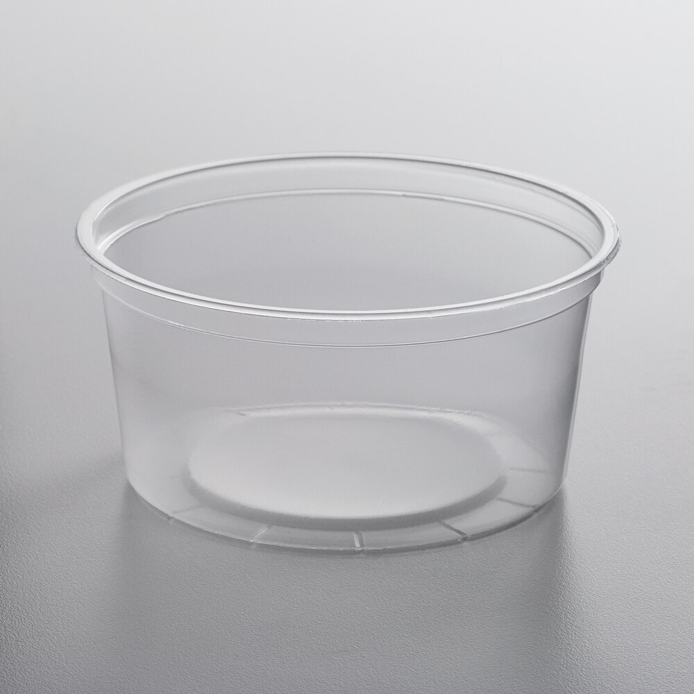 Choice 12 oz. Clear Round Deli Container (500/Case)