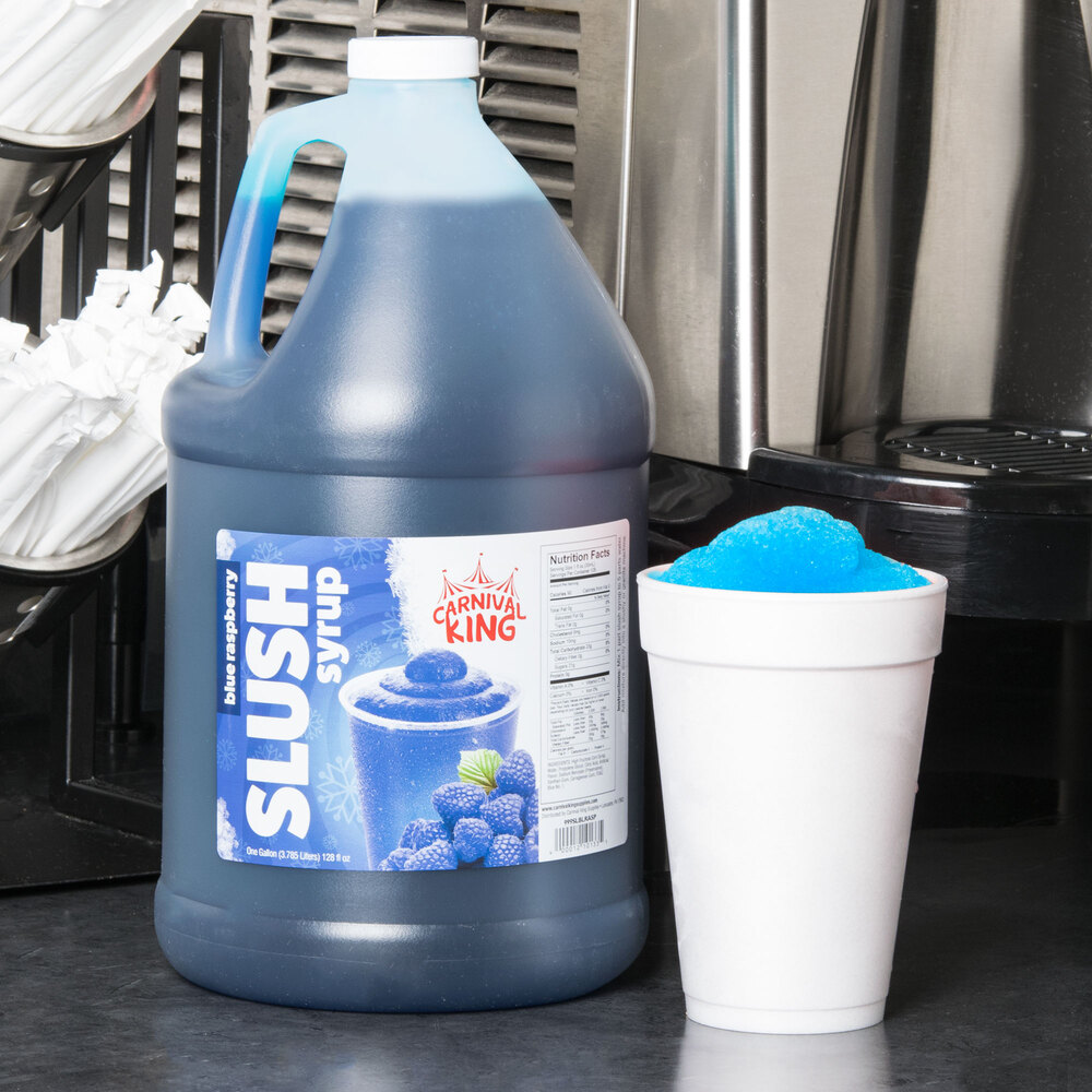 Carnival King 1 Gallon Blue Raspberry Slushy Syrup