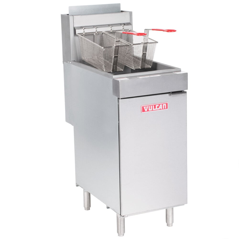 Vulcan Natural Gas Floor Fryer (50 lb.) - WebstaurantStore