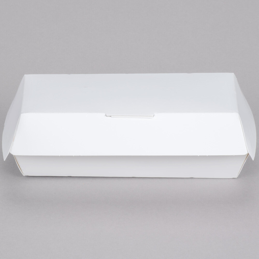 Southern Champion 7" x 3" x 2 5/8" White Paper Sandwich Clamshell ...