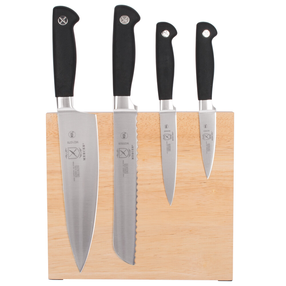 Mercer Culinary M21960 Genesis® 5-Piece Rubberwood Magnetic Board and ...