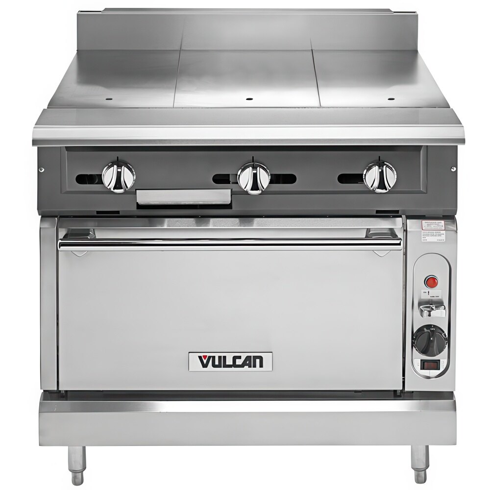 Vulcan V336HC-NAT V Series Natural Gas 3 Burner Heavy-Duty Range with ...
