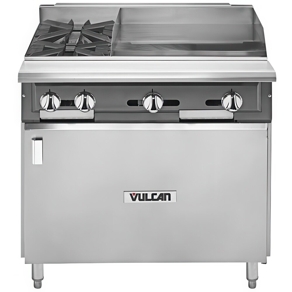 Vulcan V2BG24B-LP V Series Liquid Propane 36" 2 Burner Heavy-Duty ...