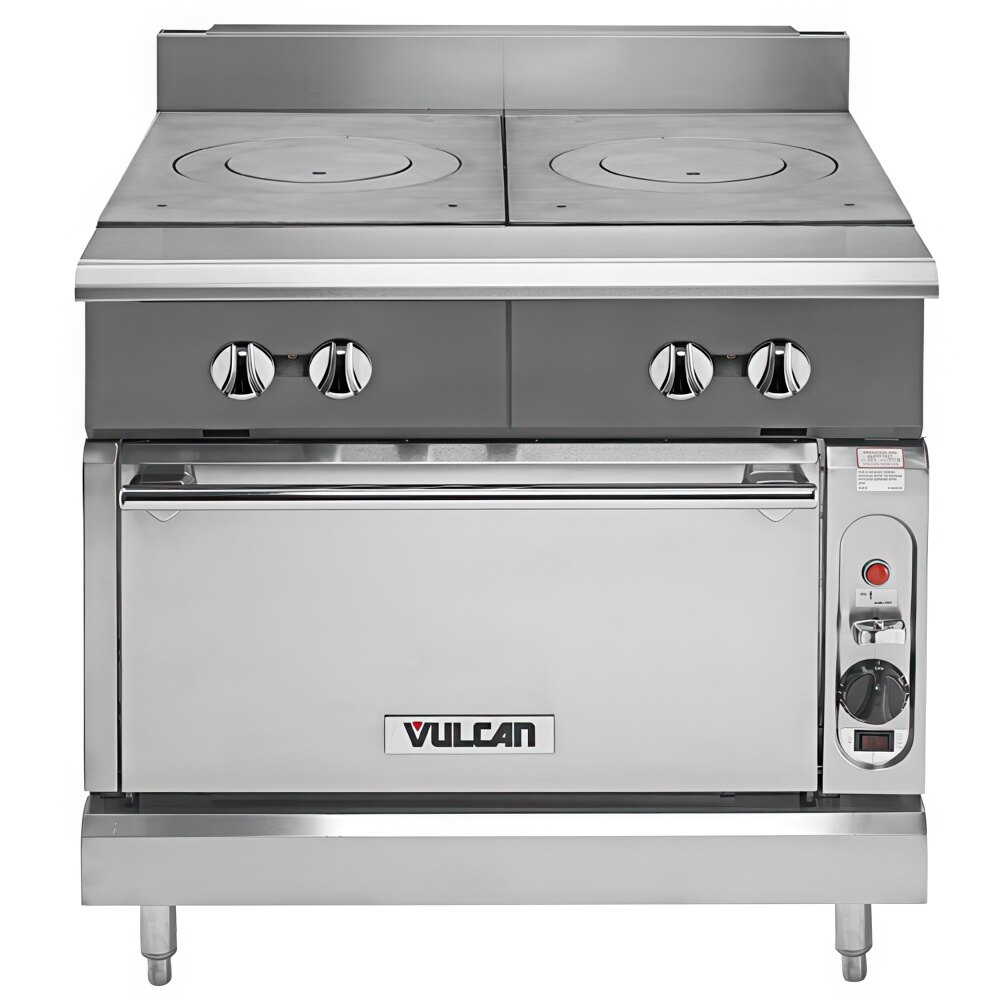 Vulcan V2FT36S-LP V Series Liquid Propane 36" Heavy-Duty Range with 2 ...