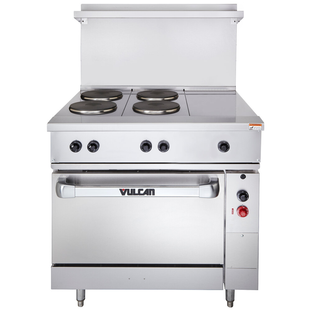 Vulcan EV36-S-4FP-1HT-208 Endurance Series 36" Electric Range with 4 ...