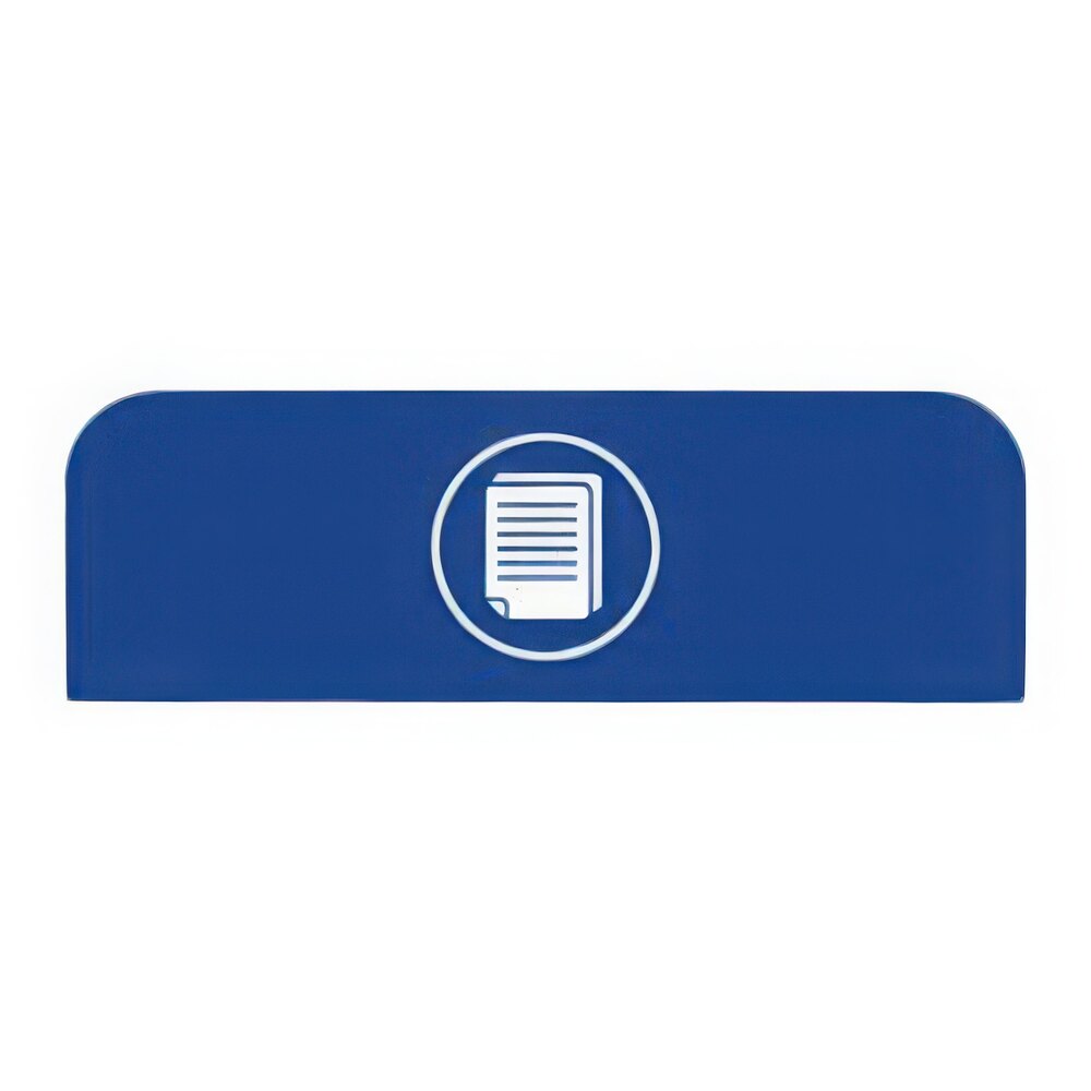 Rubbermaid® 1961591 Configure Blue Paper Sign for 23 Gallon Waste ...