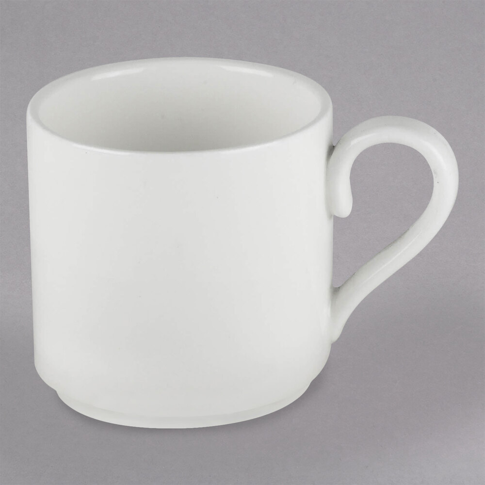 10 Strawberry Street RPM-428 Ricard 3 oz. White Porcelain Espresso Cup ...