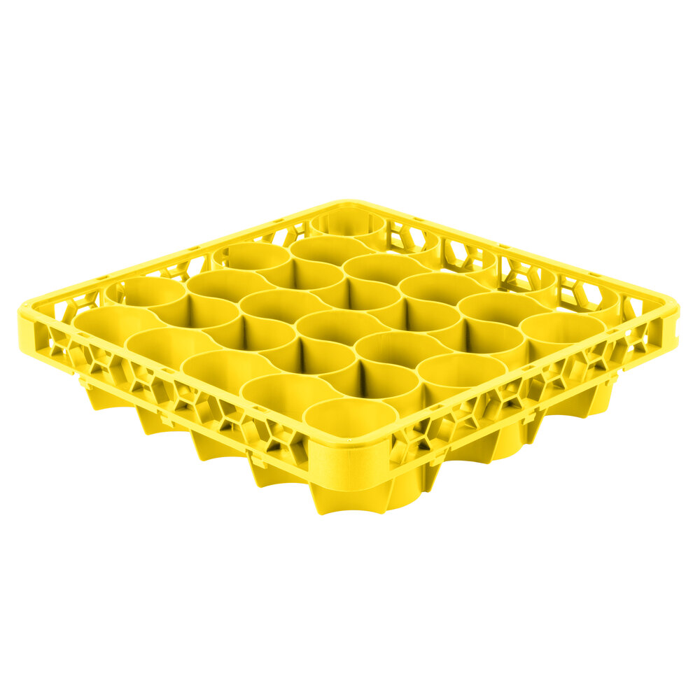 Carlisle OptiClean NeWave 30 Compartment Yellow Long Glass Rack ...