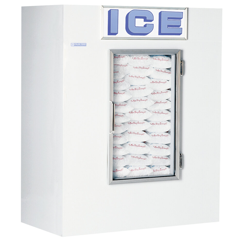 Polar Temp 630CWGP Cold Wall Indoor Ice Merchandiser - 65 cu. ft.