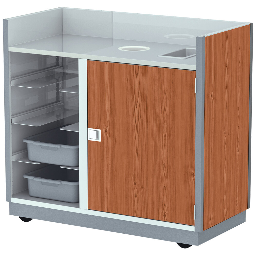 Lakeside 4612VC 49 1/2" Victorian Cherry Laminate Four Tub Mobile ...