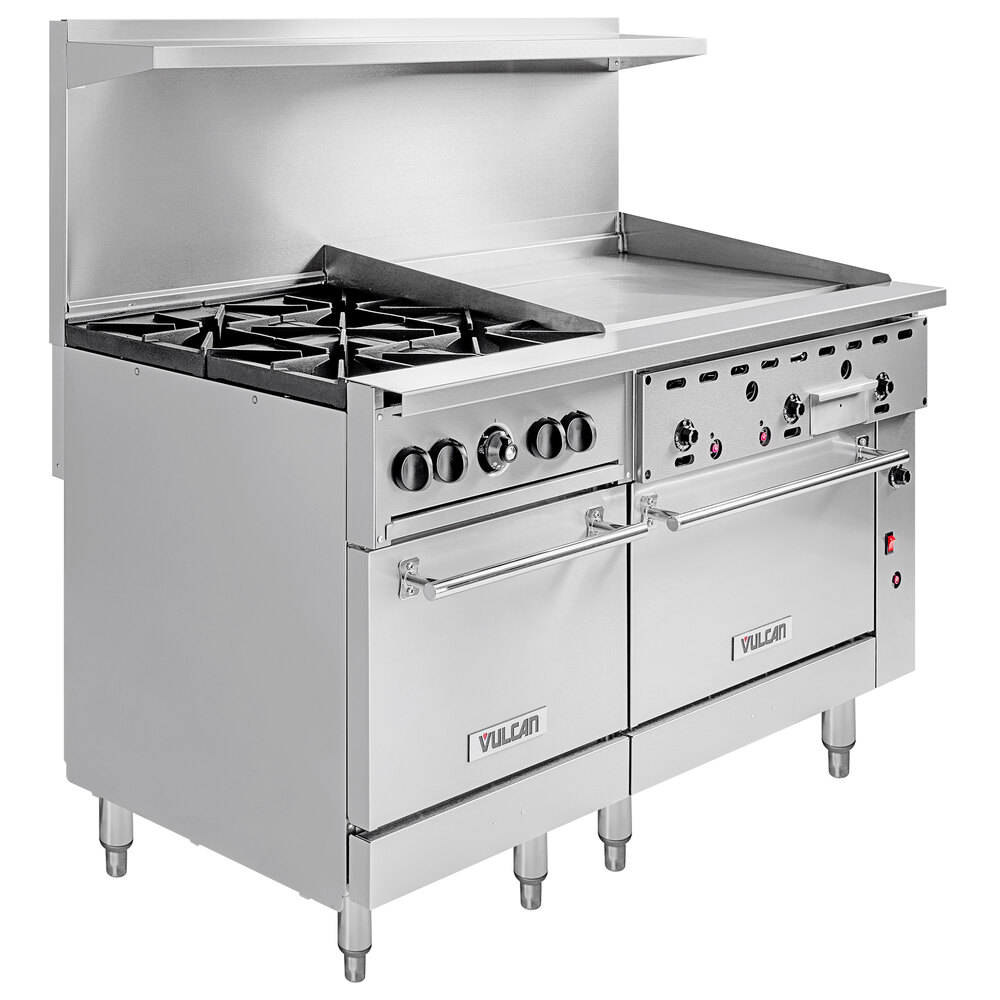 Vulcan 60SC-4B36GN Endurance Natural Gas 4 Burner 60" Range with 36 ...