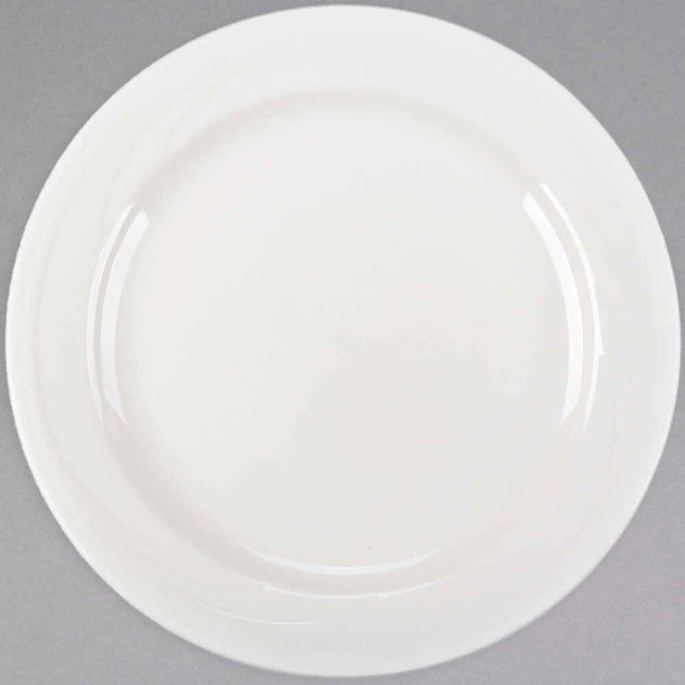 Libbey 950038333 Cascade 10 5/8" Ivory (American White) Round Medium ...