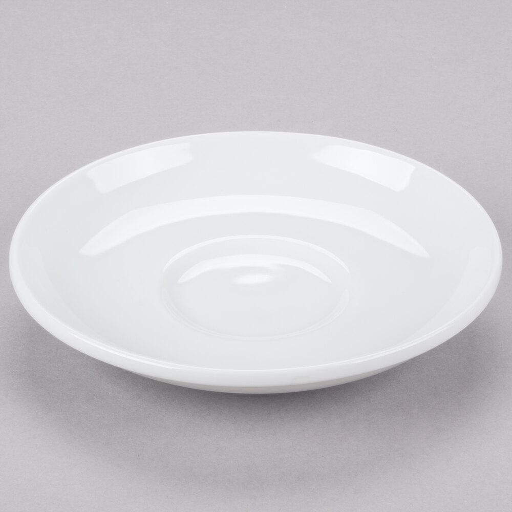 Libbey 911194031 Reflections 5 7/8" Aluma White Porcelain Tea Saucer ...