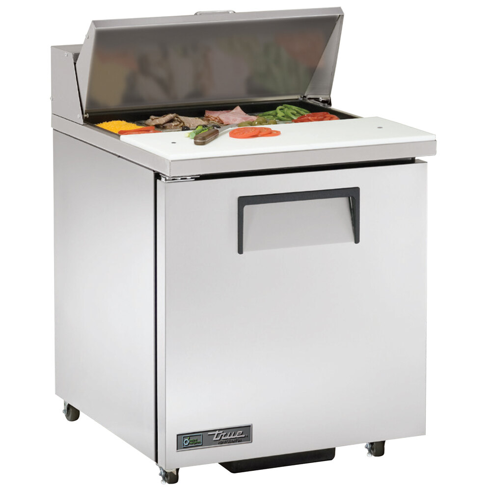 True TSSU-27-08-HC LH 27 7/8" Refrigerated Sandwich Prep Table with ...