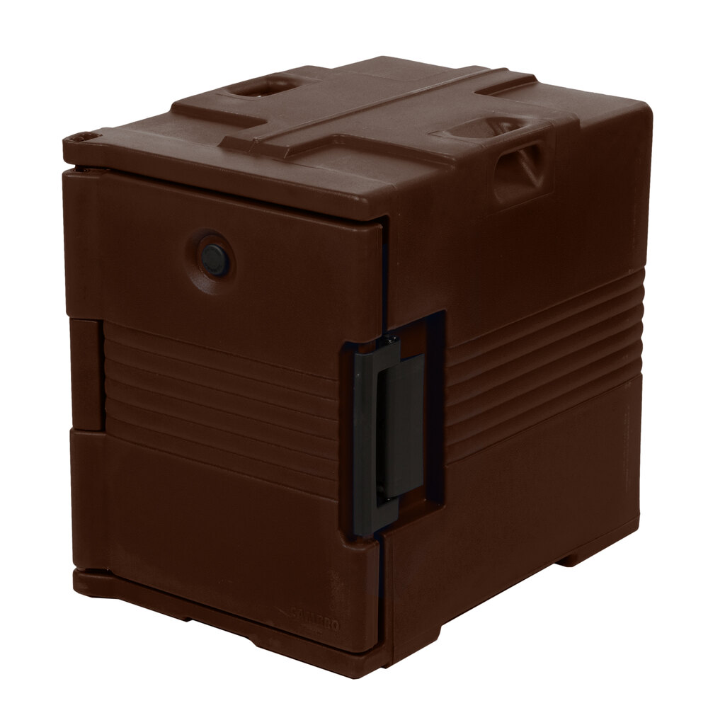 Cambro Ultra Pan Carrier® Dark Brown Front Loading Insulated Food Pan ...