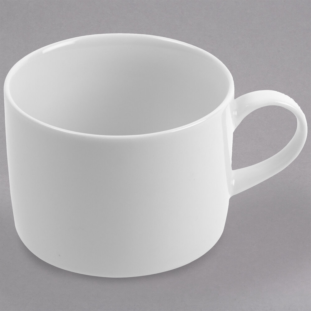 10 Strawberry Street RW0009-C Royal White 8 oz. White Round Porcelain ...