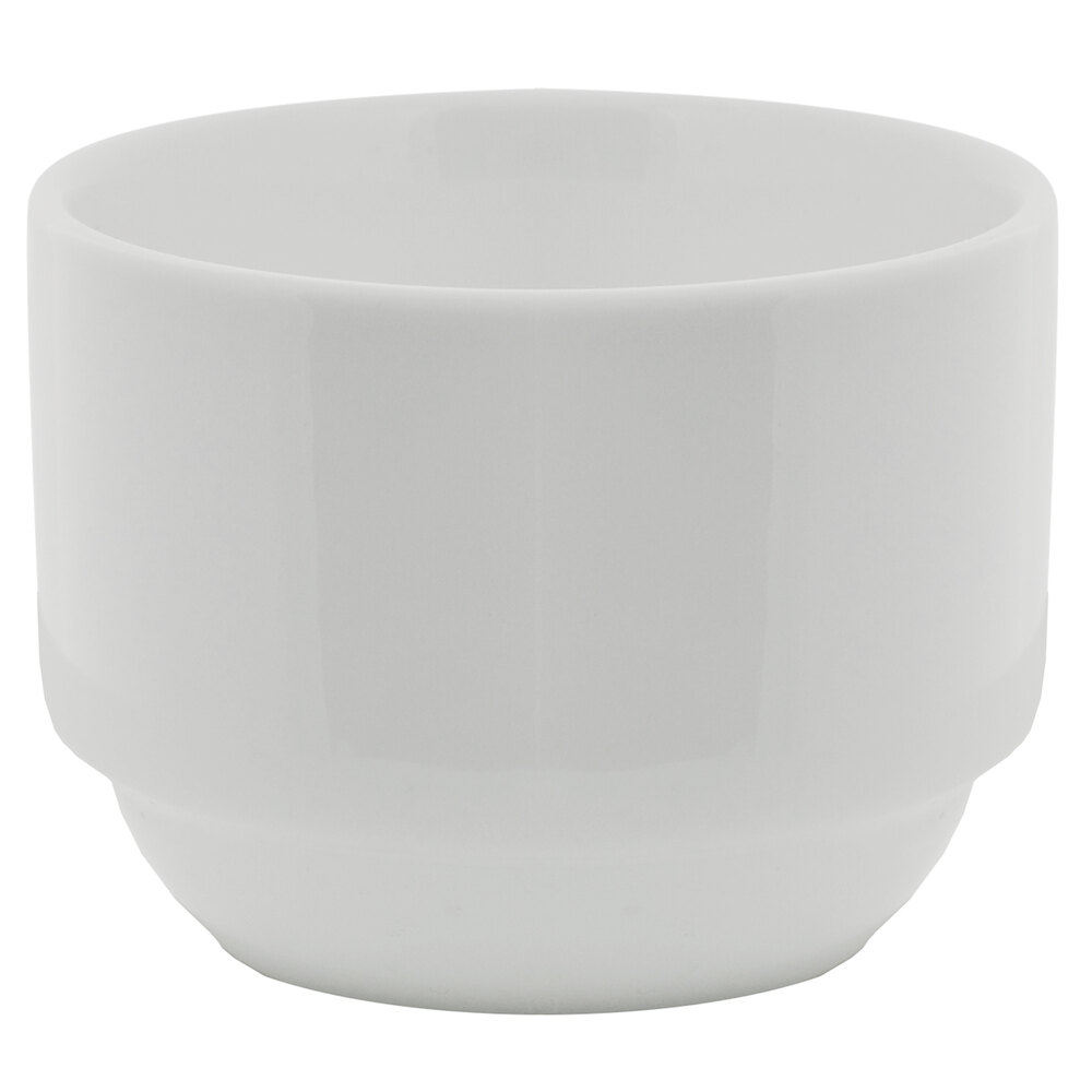 10 Strawberry Street BISTRO-12 Bistro 9 oz. Bright White Porcelain ...