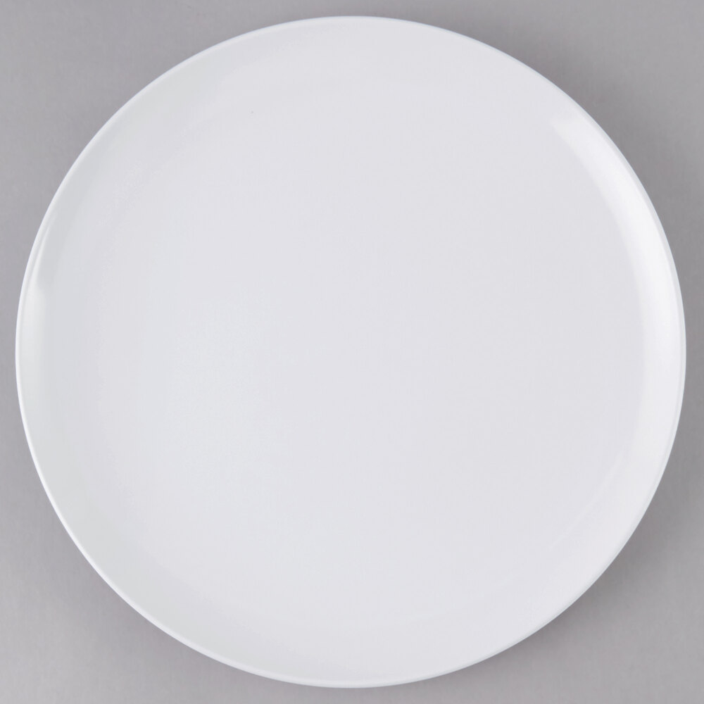 Carlisle 4380002 Epicure 12" White Melamine Plate - 12/Case