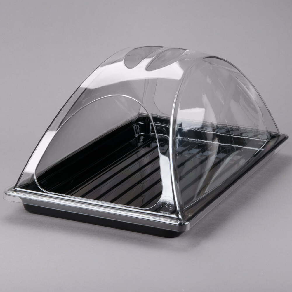 Cambro Sample and Display Tray Kit with Black Polycarbonate Tray and ...