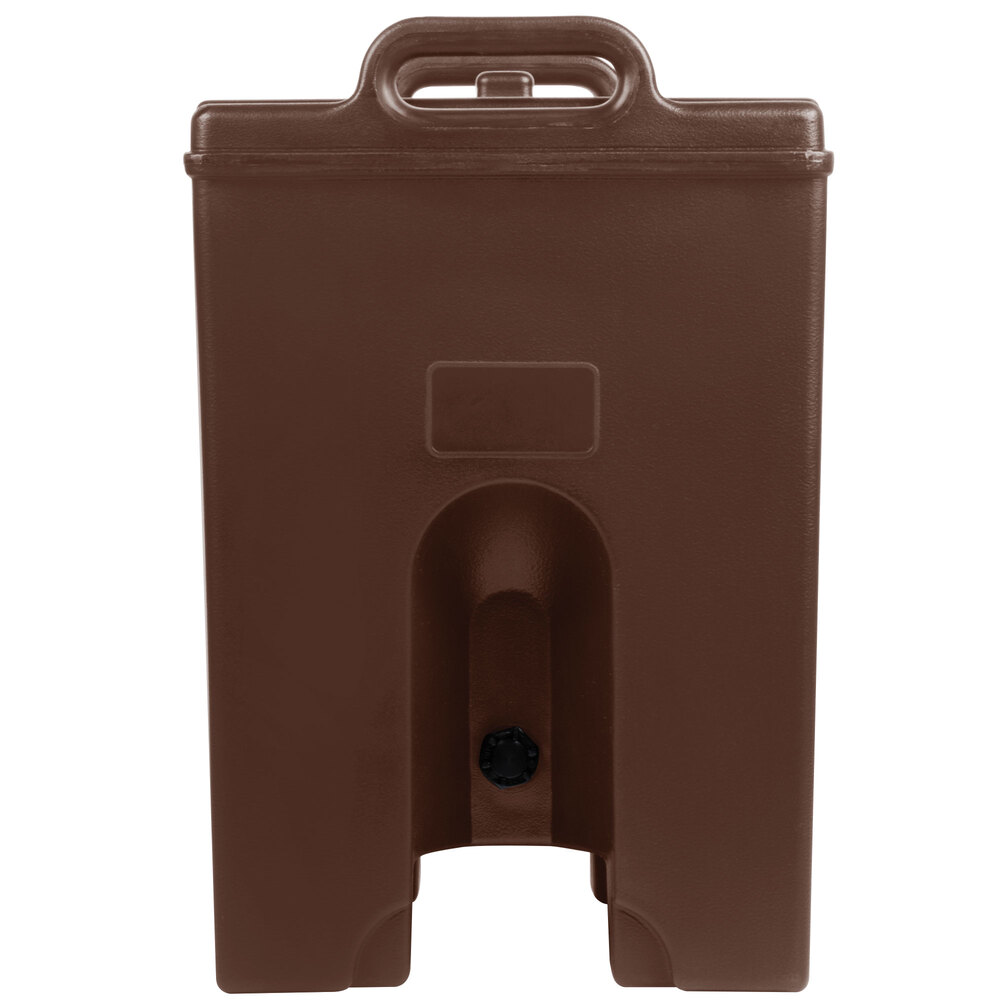 Cambro 500LCDPL131 Camtainer® 4.75 Gallon Dark Brown Insulated Soup Carrier
