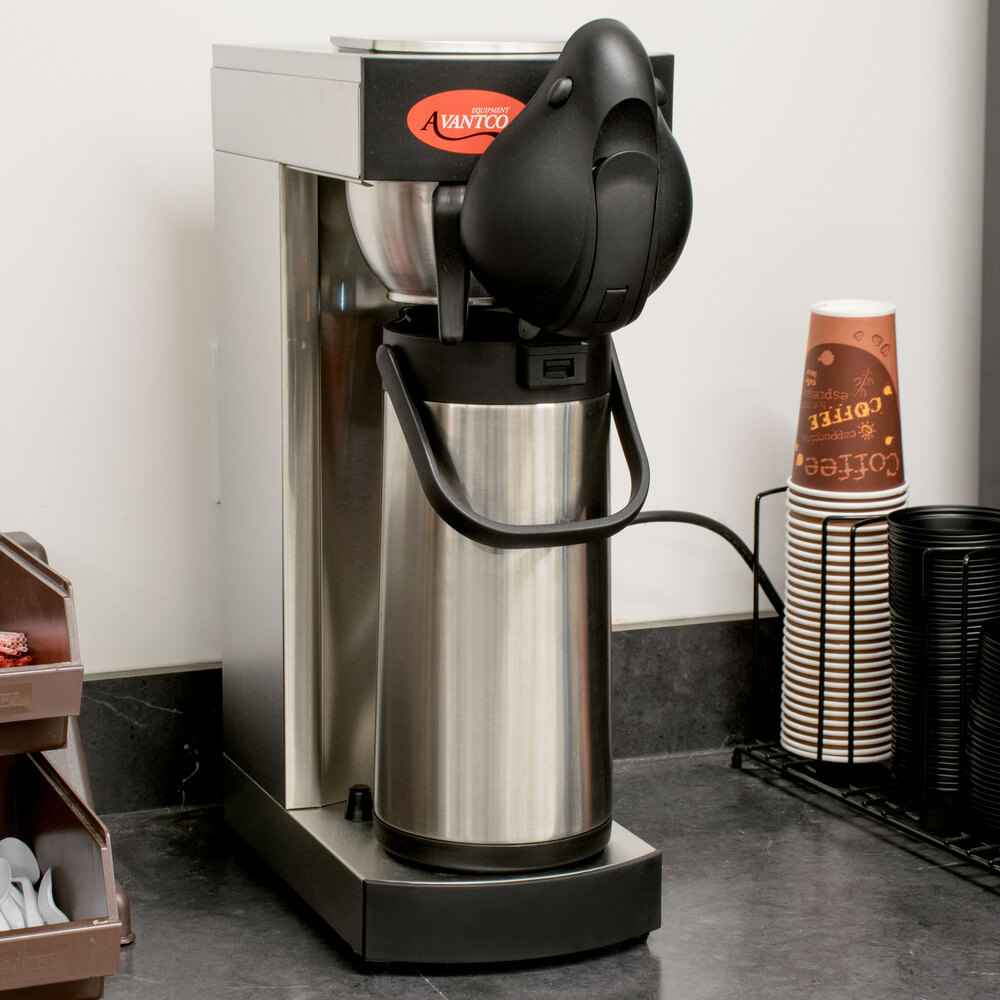 55 Cup Coffee Maker | Avantco C15 Airpot Coffee Brewer - Pourover - 120V