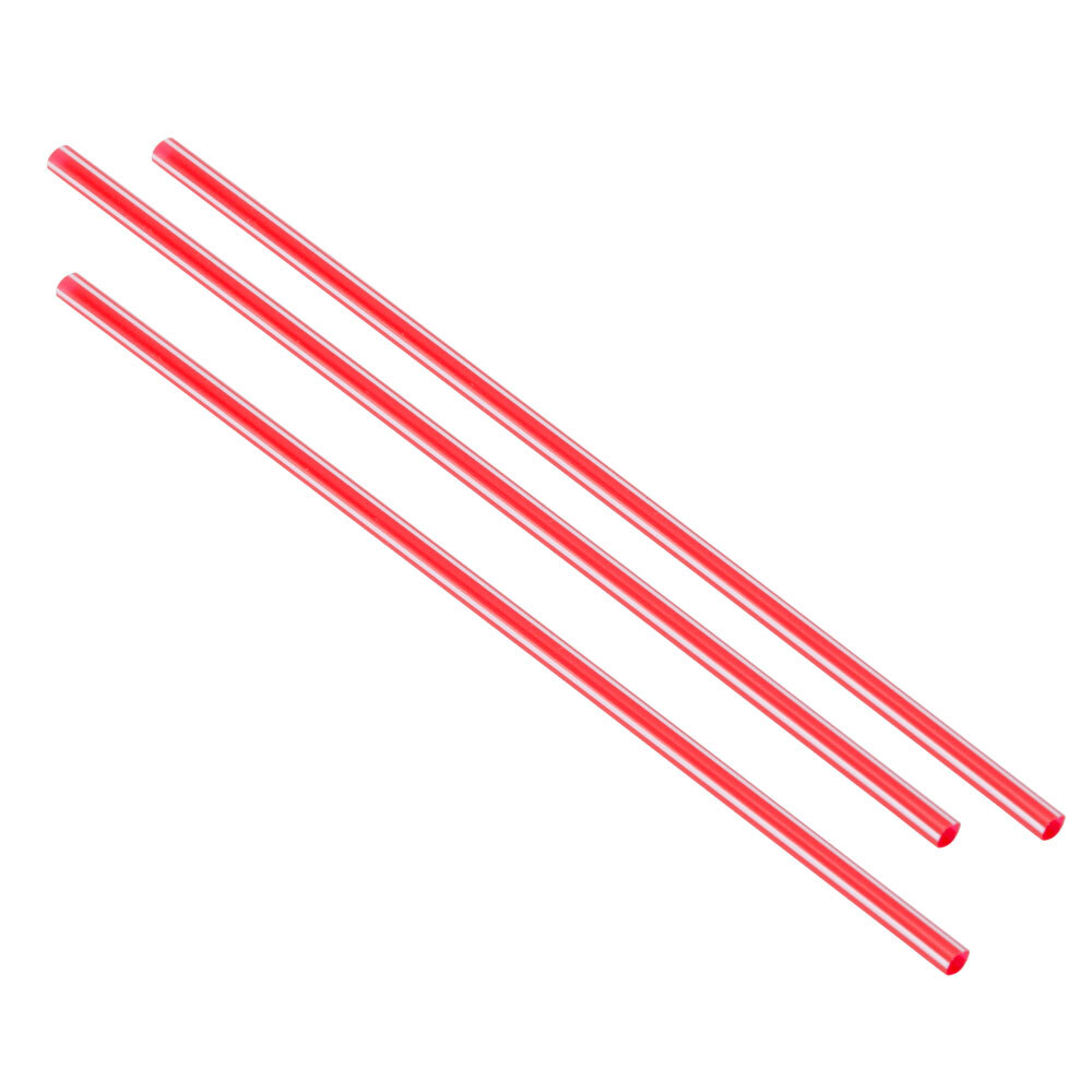 Choice 5" Red and White Unwrapped Coffee Stirrer - 10,000/Case