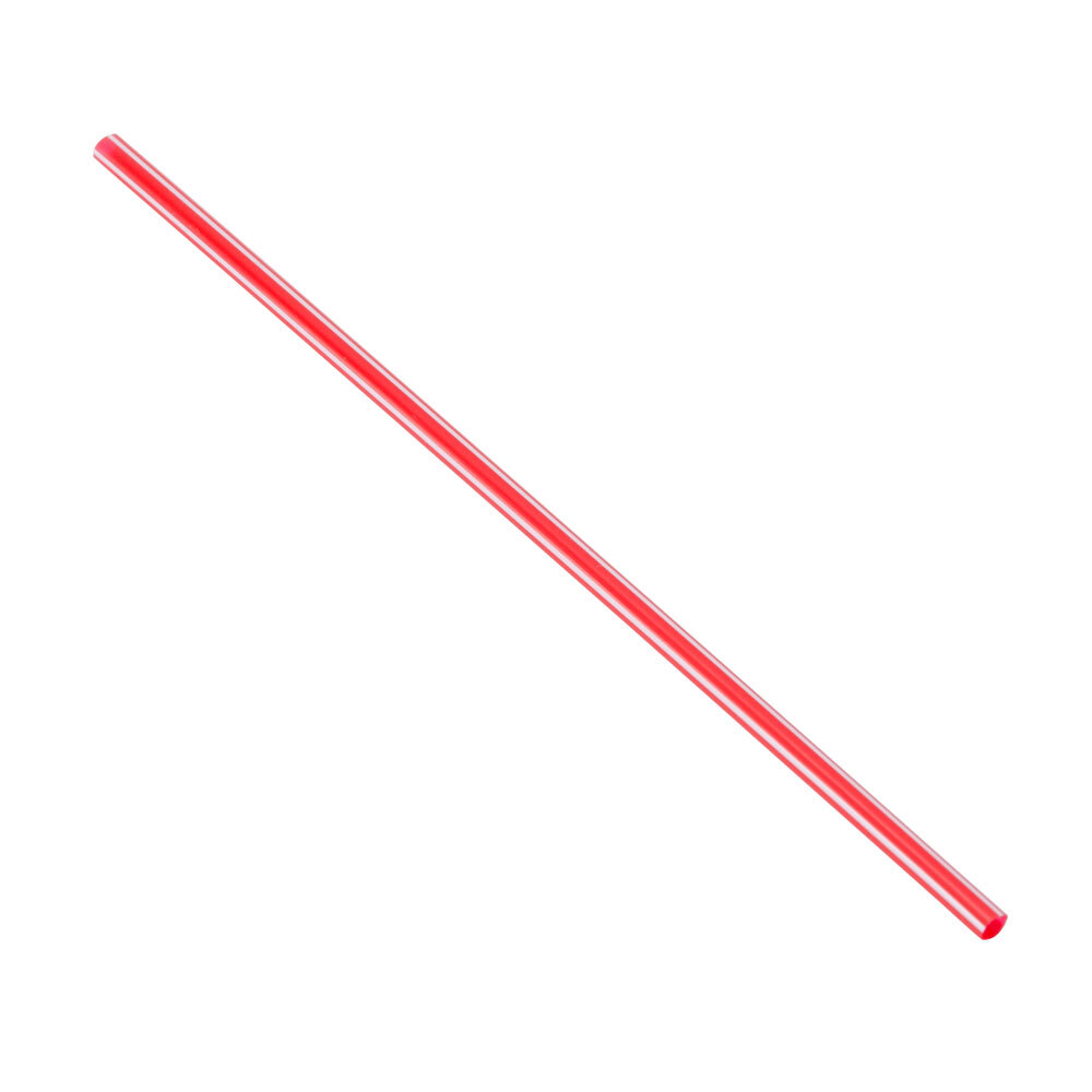 Choice 5" Red and White Unwrapped Coffee Stirrer - 10,000/Case