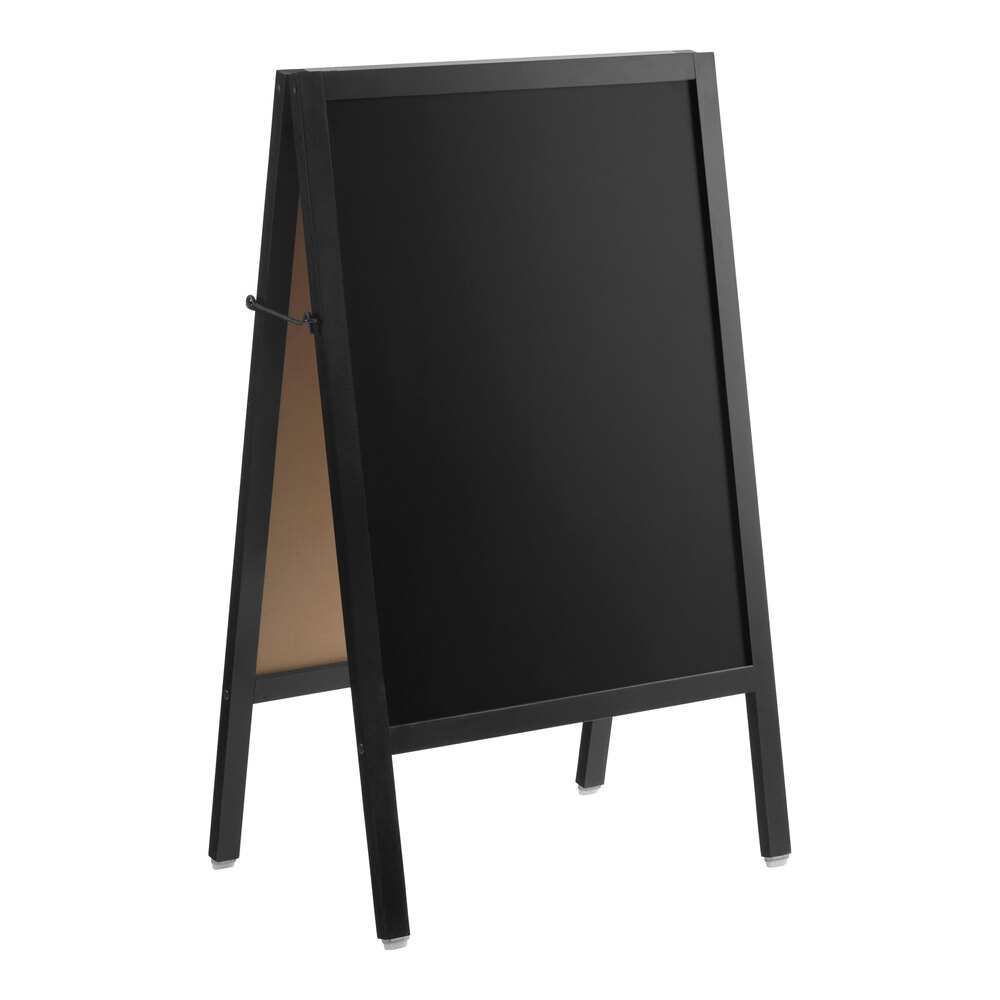 Choice A-Frame Chalkboard Sidewalk Sign - Black Wood - 25" x 42"