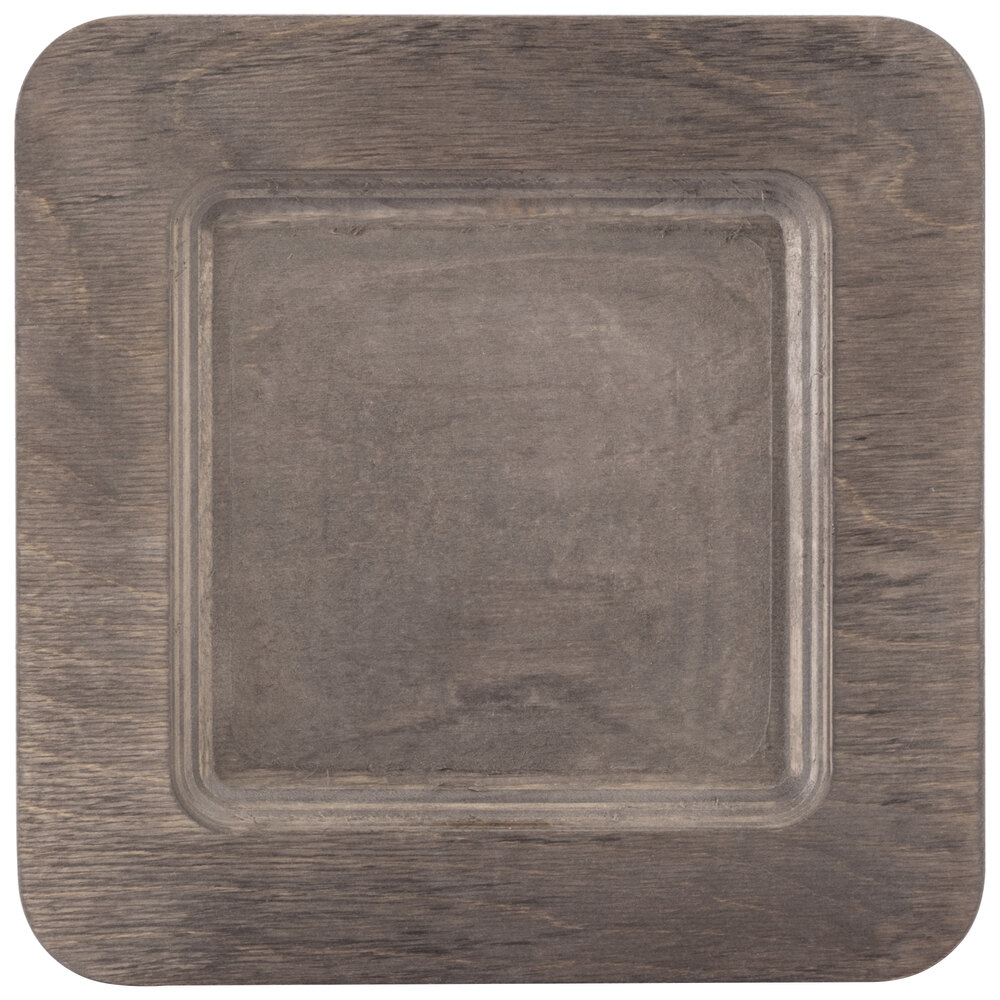 Lodge U5WP 7 3/4" Square Wood Underliner with Walnut Finish