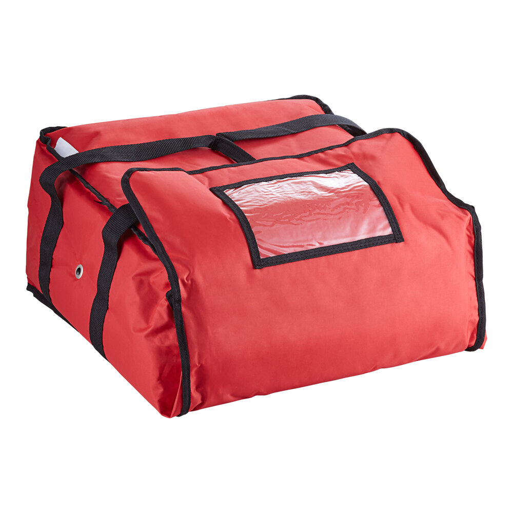 CaterGator Dash Insulated Pizza Delivery Bag Red Soft-Sided Heavy-Duty ...