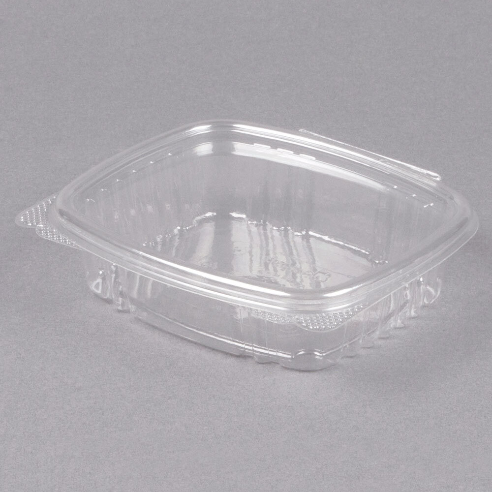 Genpak 8 oz. Clear Hinged Deli Container - 100/Pack