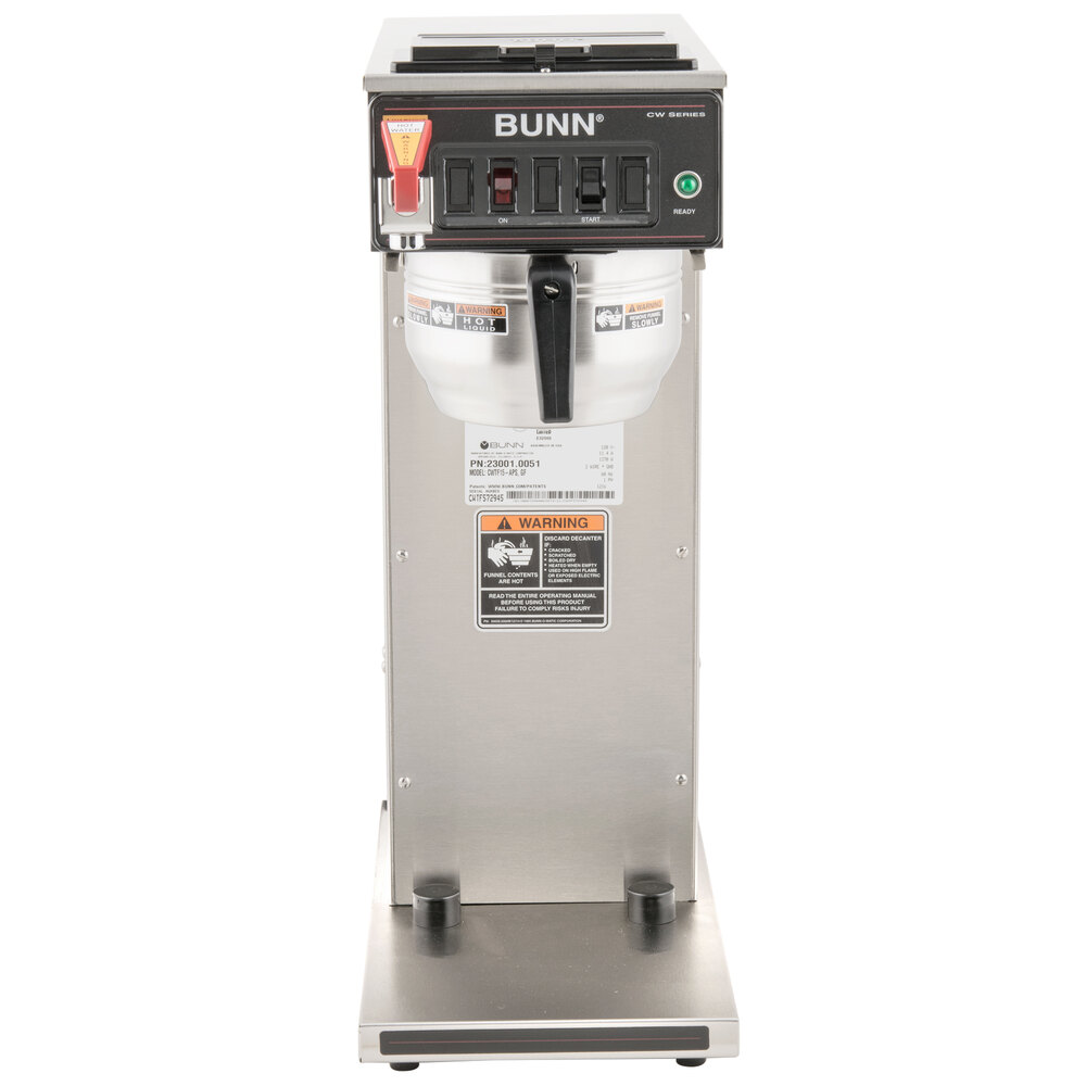 Bunn 23001.0051 CWTF15 APS Airpot Brewer with Gourmet Funnel and Hot ...