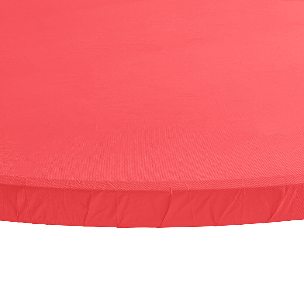 Creative Converting 37227 Stay Put Real Red 60" Round Plastic ...