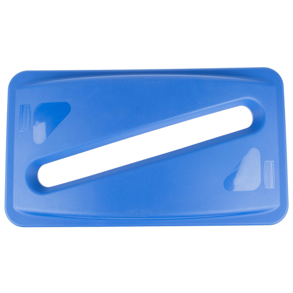 Rubbermaid® FG270388BLUE Slim Jim Blue Rectangular Recycling Container ...