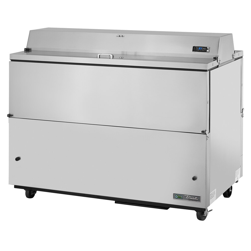 True TMC-58-S-DS-SS-HC 58 1/4" 2 Sided Milk Cooler with Stainless Steel ...