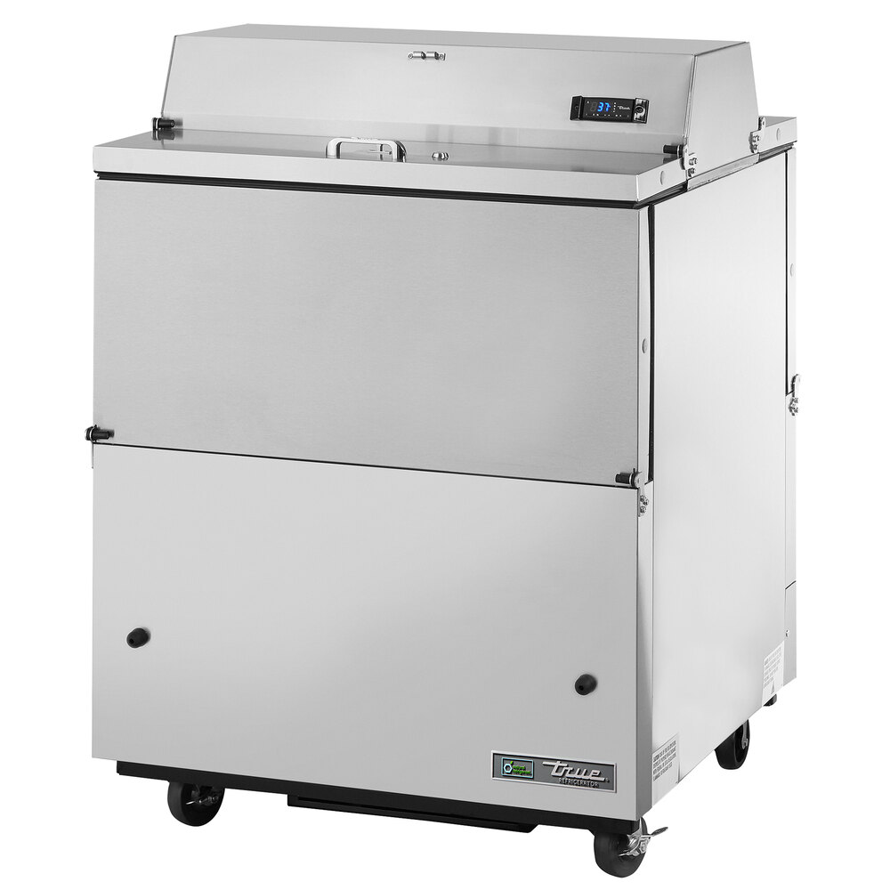 True TMC-34-S-DS-SS-HC 34 1/4" 2 Sided Milk Cooler with Stainless Steel ...