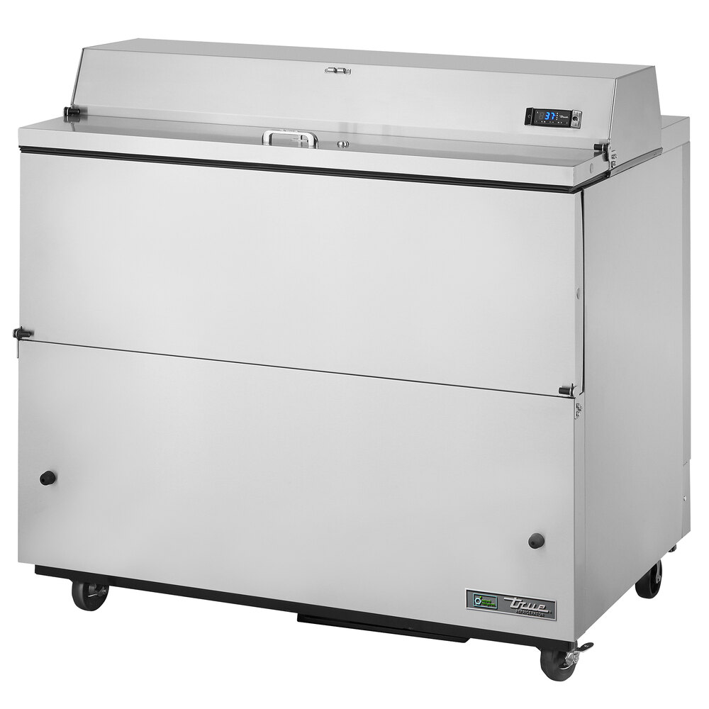 True TMC-49-S-SS-HC 49 1/4" One Sided Milk Cooler with Stainless Steel ...