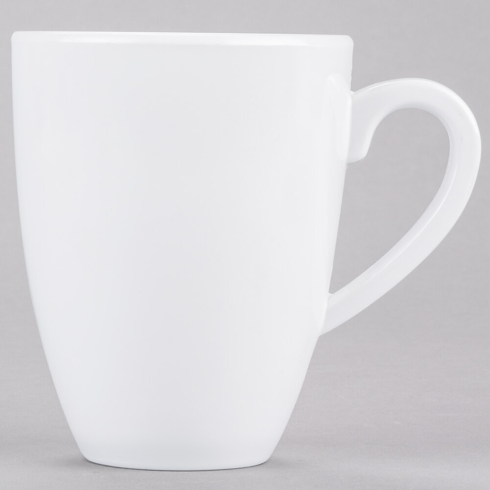 Elite Global Solutions D425 Simplicity 14 oz. White Melamine Mug - 6/Case
