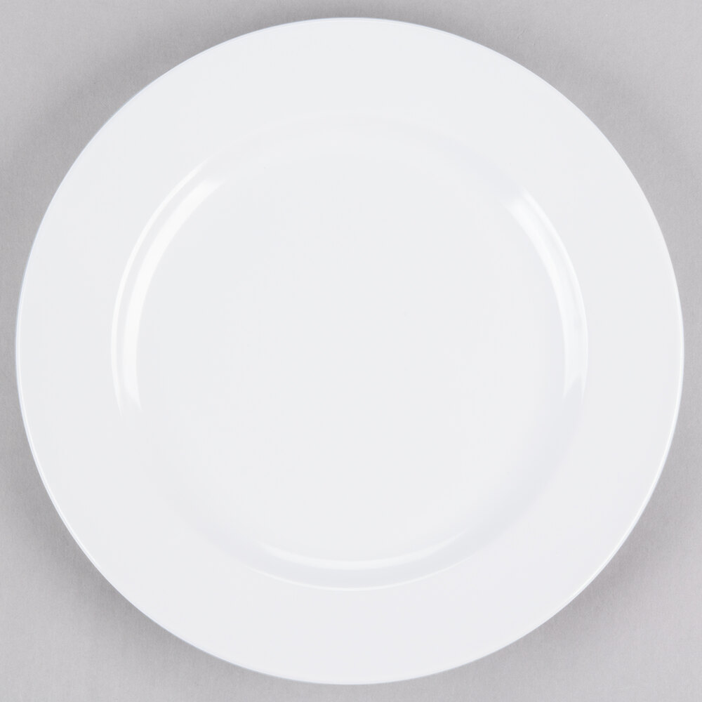 Elite Global Solutions D915 Simplicity 9 1/2" White Round Melamine ...