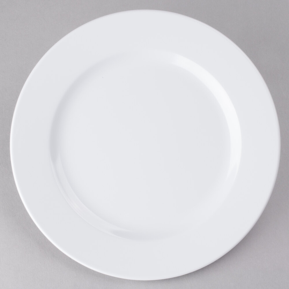 Elite Global Solutions D815 Simplicity 8 1/2" White Round Melamine ...