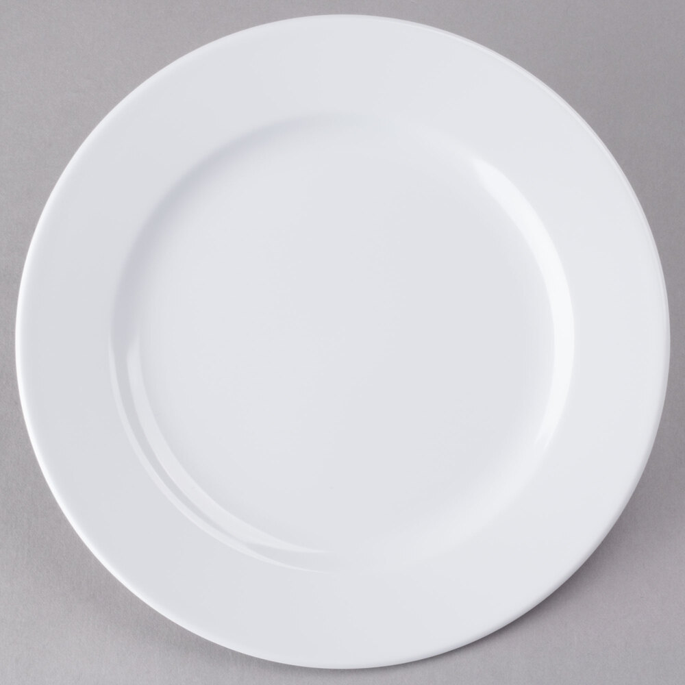 Elite Global Solutions D736 Simplicity 7 1/2" White Round Melamine ...