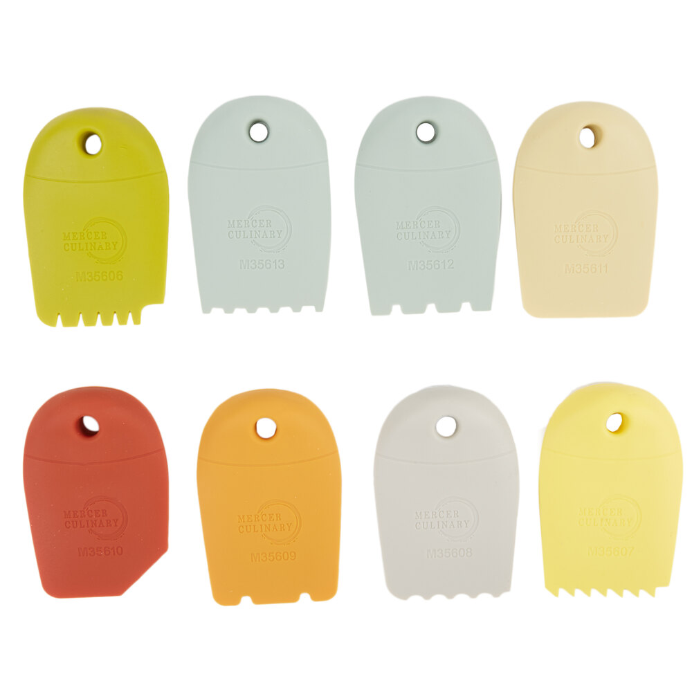 Mercer Culinary M35614 8 Piece Silicone Wedge Plating Set