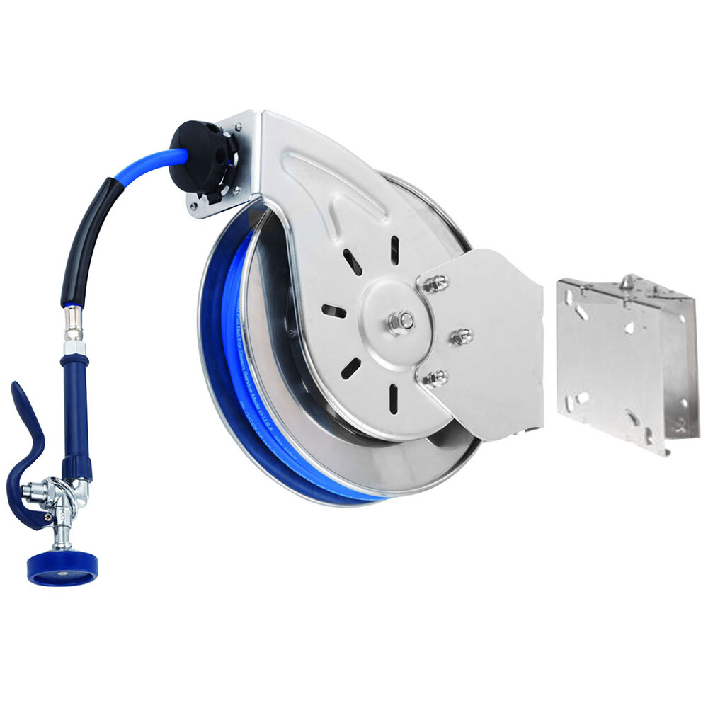 T&S B-7232-01-ESB 35' Open Epoxy Coated Hose Reel with High Flow Spray ...
