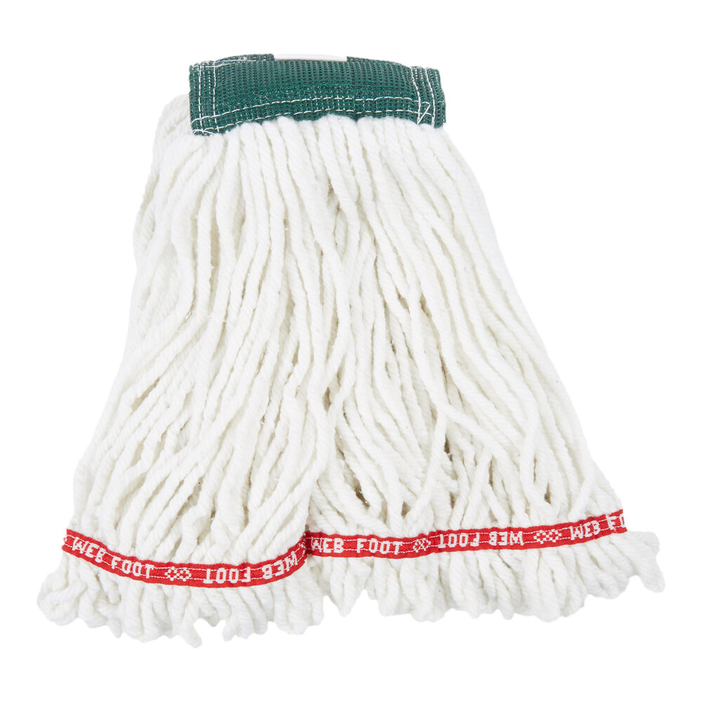 Rubbermaid® Web Foot FGA25206WH00 20 oz. White Blend Shrinkless Looped ...